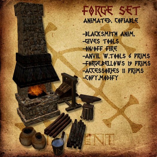 Second Life Marketplace Forge Set
